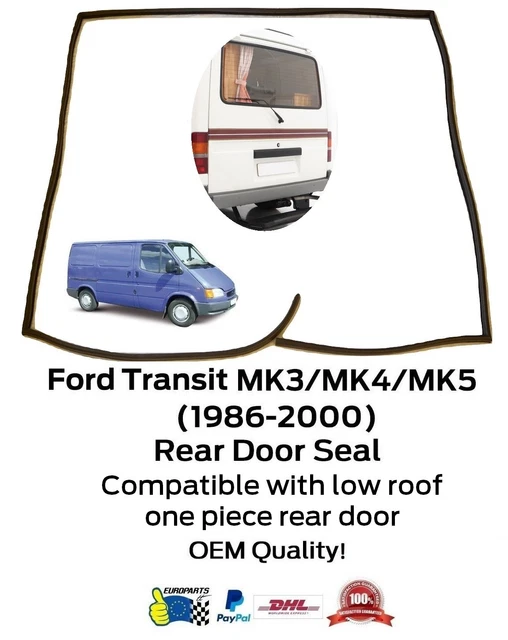 FORD TRANSIT MK3 Mk4 Mk5 1986-2000 Low Roof Rear Cargo Door Tailgate ...