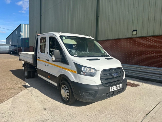 FORD TRANSIT 350 Leader EcoBlue Crewcab Tipper 2020 70 Plate £17,998.80 ...