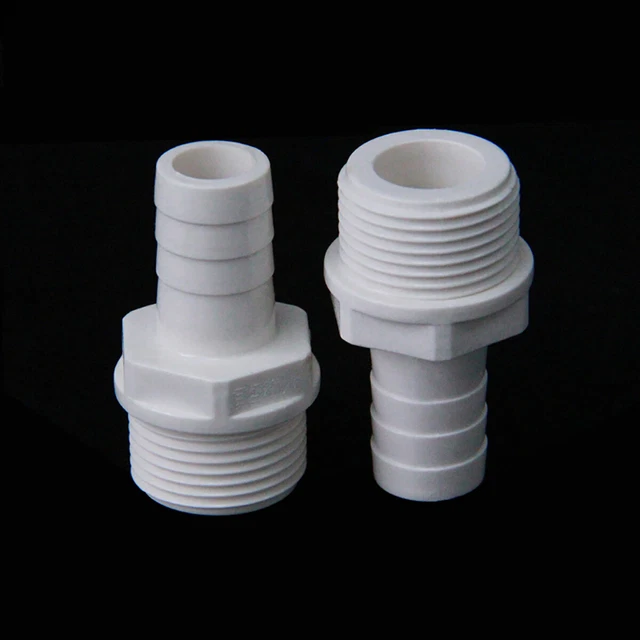 PVC PIPE STRAIGHT Connector Fitting Male Thread 1/2" 3/4" Hose ...