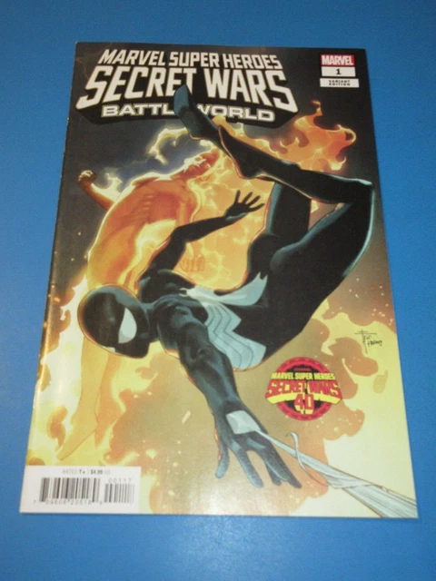 MARVEL SUPER-HEROES SECRET Wars Battle World #1 Rare variante 1:25 ...