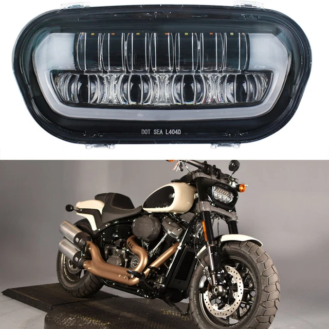 LED HEADLIGHT FOR Harley-Davidson Fat Bob FXFBS 2018 2019 Projector ...