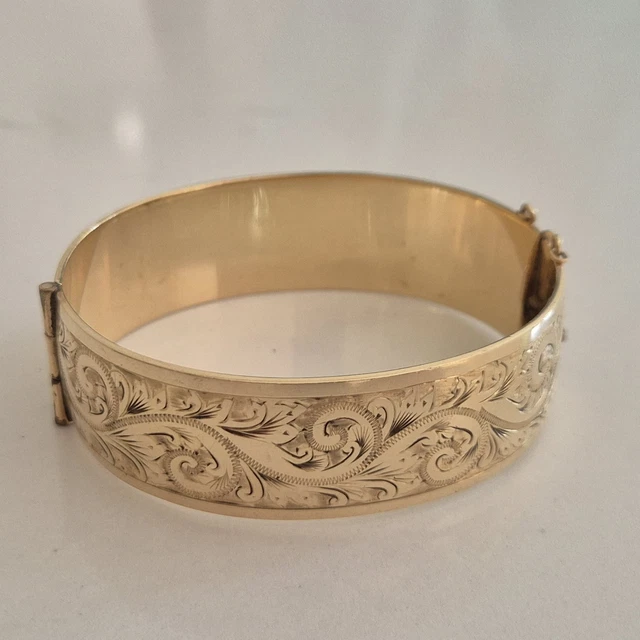 9CT GOLD HG&S Metal Core Bangle, Wear, Scrap Recovery 50.7g £167.12 ...