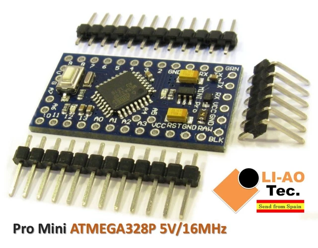 PRO MINI ATMEGA328P 5V/16MHz Module with Bootloader Pin Header for ...