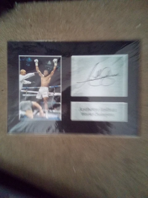 BOXING - ANTONY Joshua Signed Display A4 £8.66 - PicClick UK