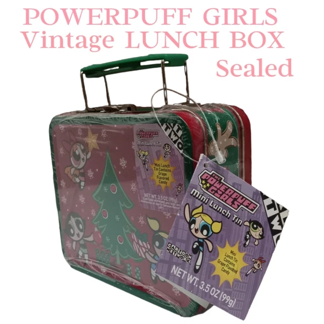 VINTAGE POWERPUFF GIRLS Cartoon Network 90s/2000s Purple Metal Lunch ...