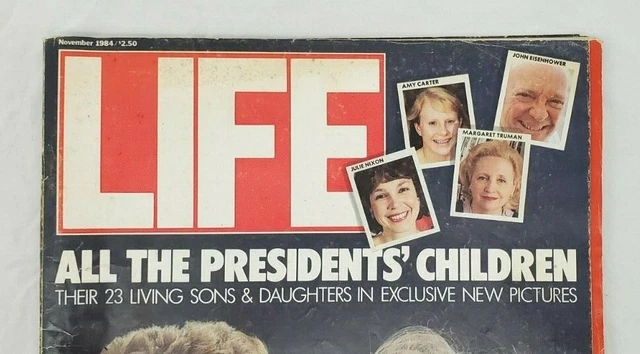VINTAGE ~ LIFE Magazine - All The Presidents' Children - November 1984 ...