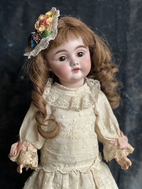 MUÑECA ANTIGUA ALEMANA Kestner 143 cabeza de bisque de 14"" temprana ...