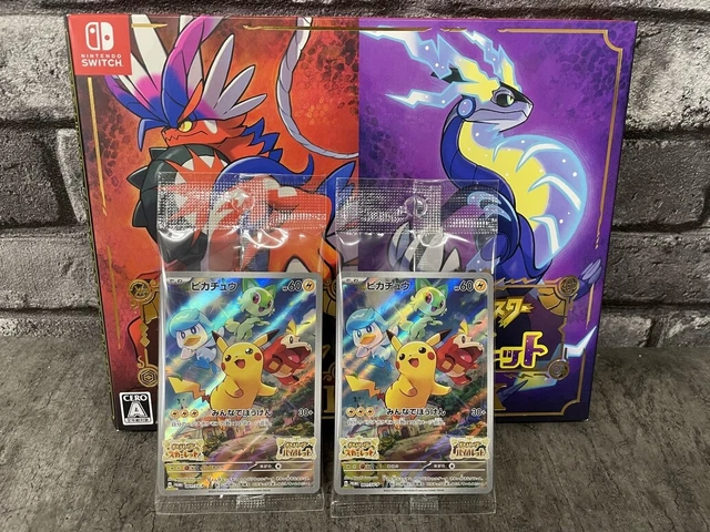 NINTENDO SWITCH POKEMON Scarlet Violet Double Pack and 2Pikachu Promo ...