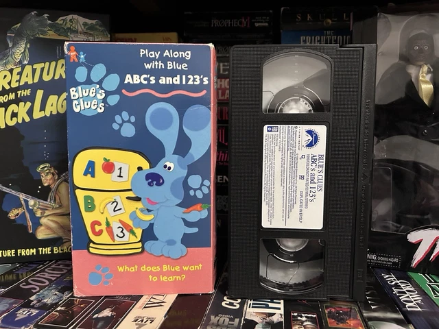 BLUES CLUES PLAY Along With ABC's and 123's VHS Video Tape 1999 Nick Jr ...