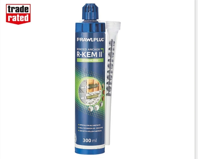 RAWLPLUG R-KEM II Styrene Free Polyester Resin 300ml £7.69 - PicClick UK