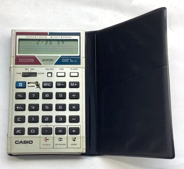 VINTAGE CASIO GAME BG-15 Calculator Boxing 1980s Works £34.36 - PicClick UK