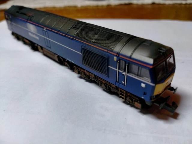 GRAHAM FARISH CLASS 60 mainline blue weathered in n gauge £60.00 ...