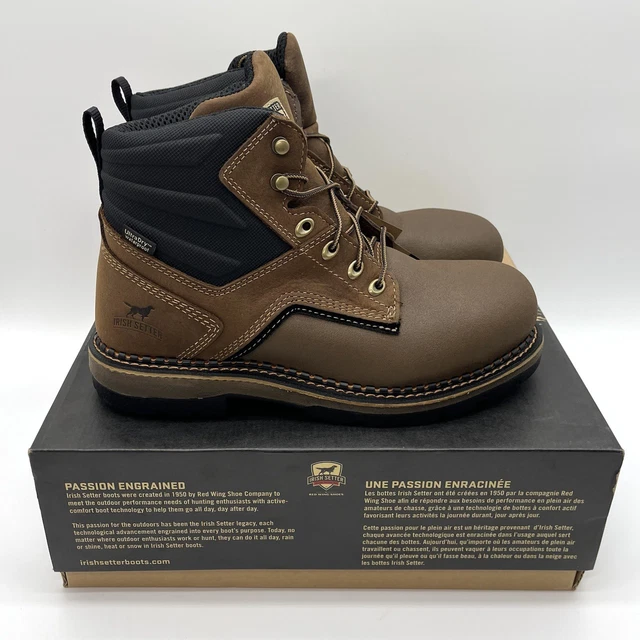 RED WING IRISH Setter Ramsey 2.0 Waterproof 6" Work Boots Mens 9 D New ...