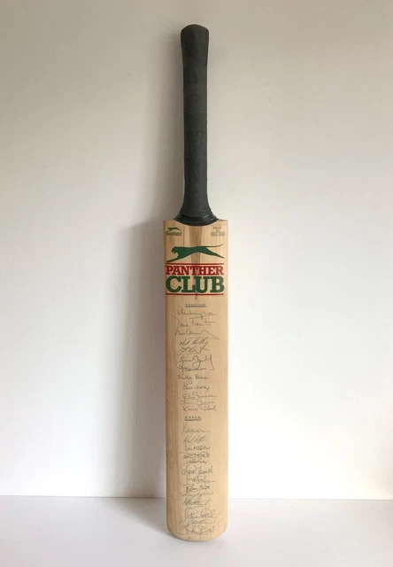 VINTAGE CRICKET BAT - Slazenger Panther Club - SH - Signed Yorkshire ...