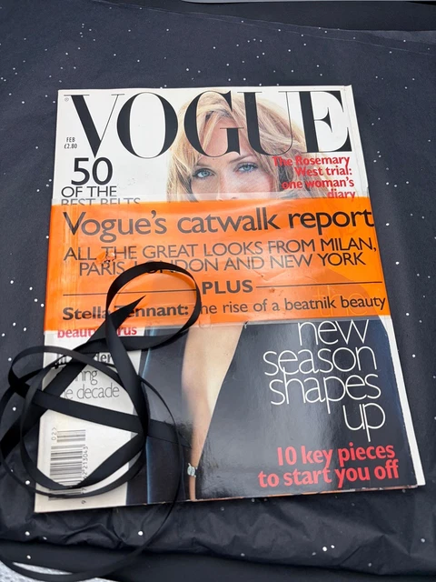 VOGUE MAGAZINE 1996 February & Catwalk Report supp FREE GIFT WRAP fast dispatch £25.99 - PicClick UK