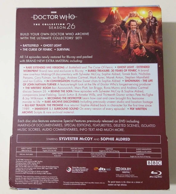 DOCTOR WHO BLU-RAY Collection Staffel 26 SYLVESTER MCCOY LTD EDITION ...