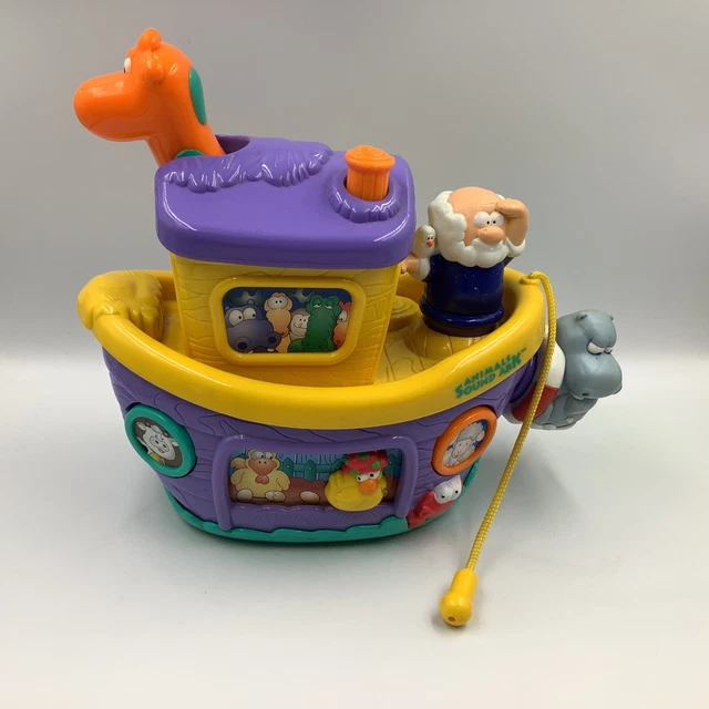 ANIMALS SOUND ARK. Animal Sound Effects Noahs Ark Pull Along Toy Unimax ...