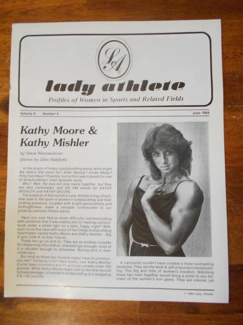 LADY ATHLETE FEMALE bodybuilding muscle booklet CHRISTINE REED 3-82 £9. ...