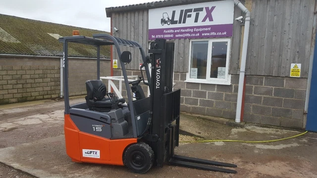 TOYOTA 7FBEST15 1.5T 3 wheel 24V Electric Forklift Fork Truck triple ...