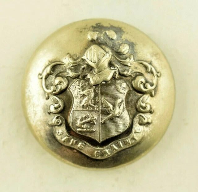 1860S-70S CREST LIVERY Knight Helmet Crest Shield Uniform Button ...