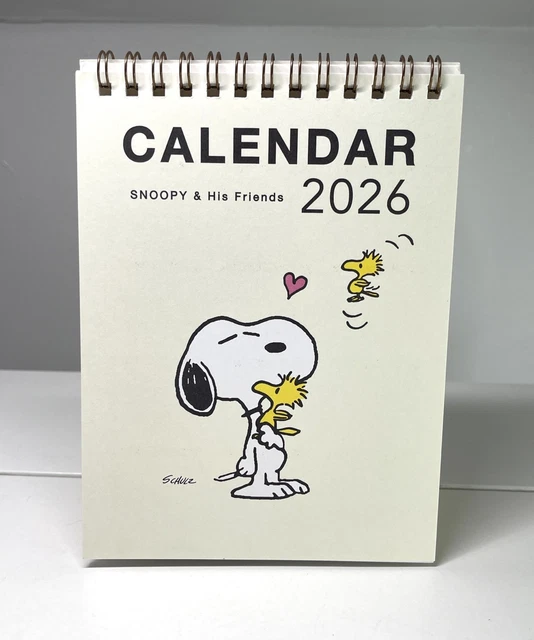 2026 SNOOPY & Friends Desktop Calendar Month A Page 12x17cm New £3.26 ...