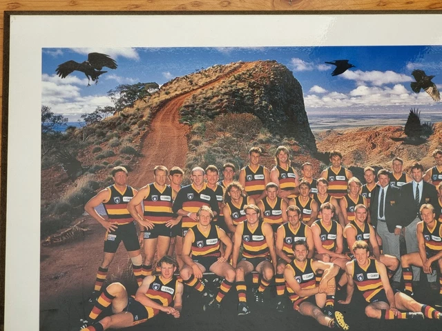 AFL ADELAIDE CROWS Adelaide Football Club Poster Print Hardback Vintage ...