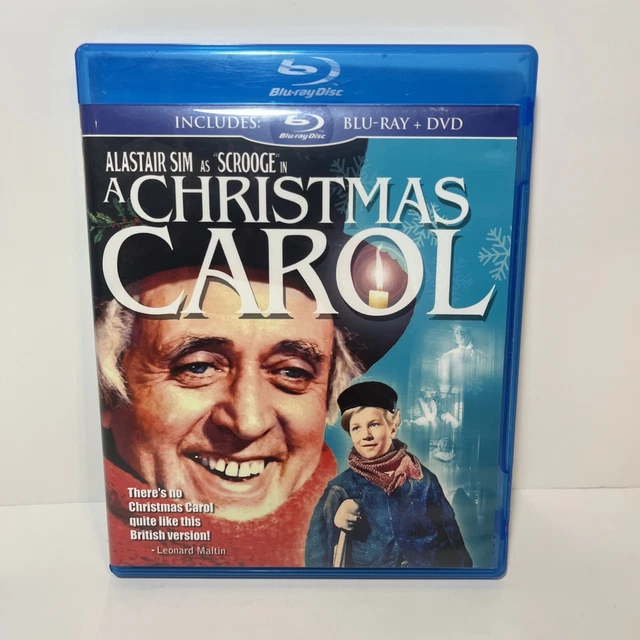 A CHRISTMAS CAROL Blu-ray/DVD 2-Disc Set Alastair Sim as Scrooge OOP £ ...