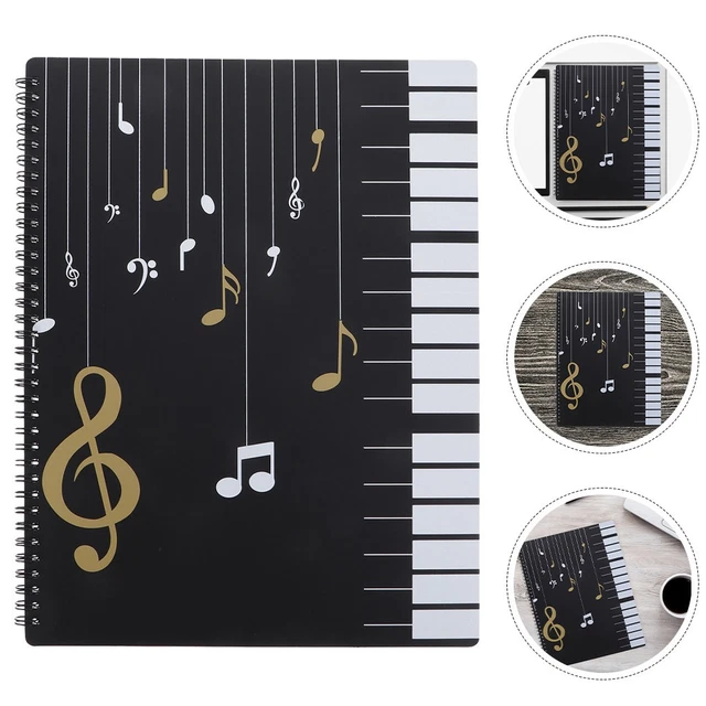 PIANO PERFORMANCE FOLDER Guitar Music Score Binder Clips Page Holder ...