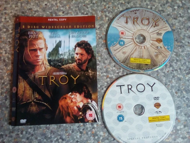 DVD TROY BRAD Pitt discs and artwork only cert 15 (63) 2 discs EUR 2,06 - PicClick IT