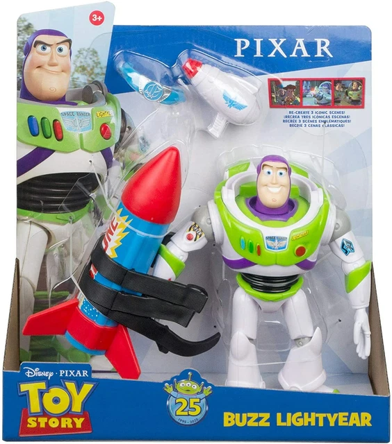 TOY STORY 25TH Anniversary Buzz Lightyear & Rocket GJH49 Brand NEW ...
