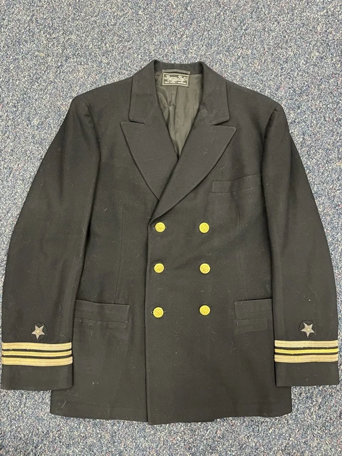 WW2 US NAVY Officer Commander Service Uniform Coat Jacket NAMED ...
