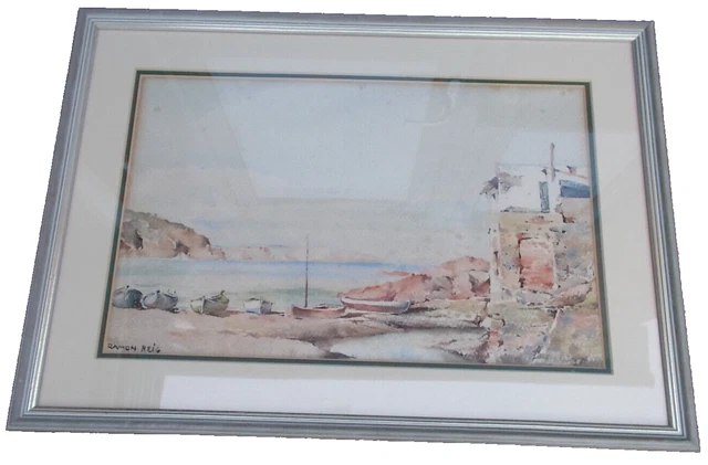 ORIGINAL SIGNED WATERCOLOUR by Spanish artist Ramon Reig Corominas ...