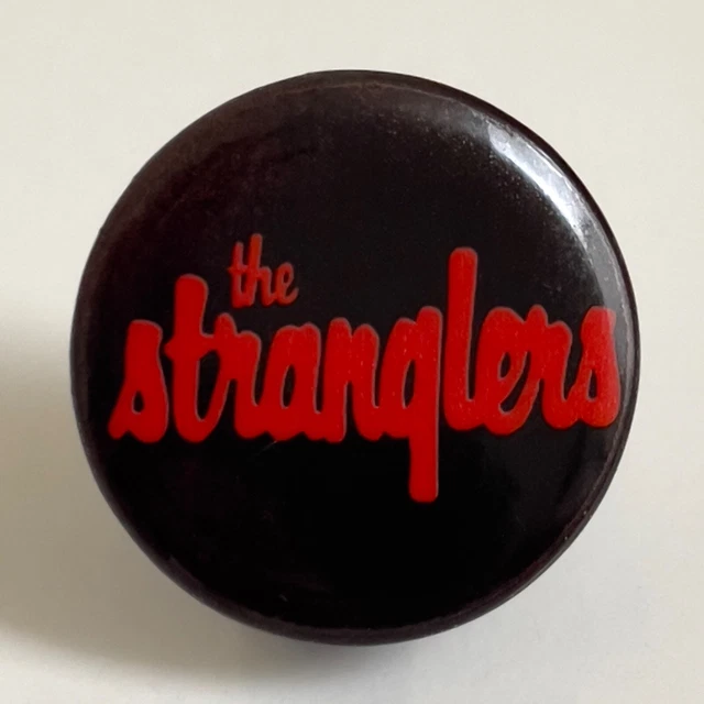 Rare Vintage Late 1970s The Stranglers Button Band Logo Pin Badge