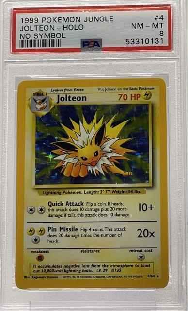 JOLTEON 1999 POKEMON Jungle No Symbol Psa 8 Q1632 EUR 2,07 - PicClick FR