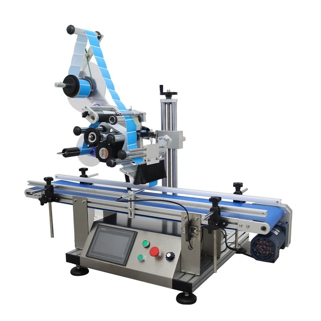 COMMERCIAL LABEL APPLICATOR Auto Desktop Conveyor Table Plane Labeling ...