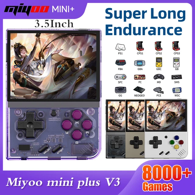 MIYOO MINI PLUS Retro Handheld Game Console WIFI Card 8000+ Games EUR ...