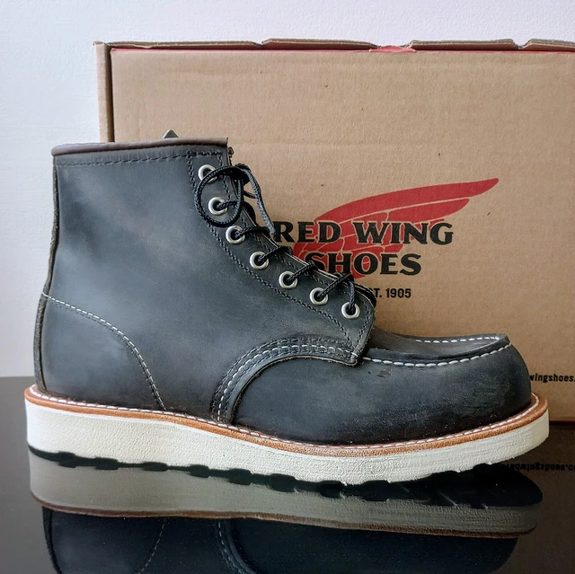 RED WING HERITAGE Men's 6-inch Classic Moc in Charcoal Rough & Tough ...