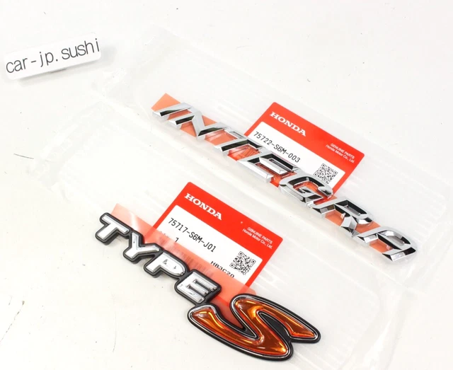 HONDA GENUINE INTEGRA DC5 ACURA RSX 02-06 Type-S RED Rear EMBLEM 2-Set ...