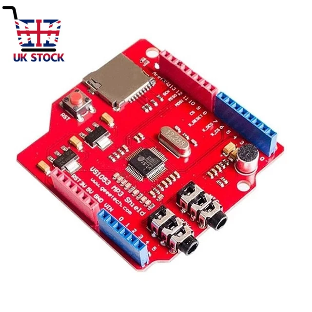 Vs1053 Stereo Audio Mp3 Player Shield Record Decode Circuit Pcb Board