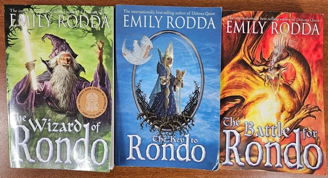 RONDO TRILOGY EMILY Rodda The Key to Wizard of Battle For Fantasy 3 x ...