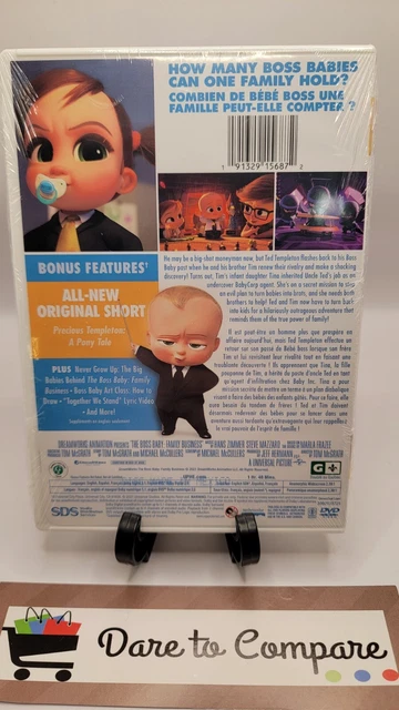 THE BOSS BABY 2: Family Business (Dreamworks DVD, 2021) Alec Baldwin ...