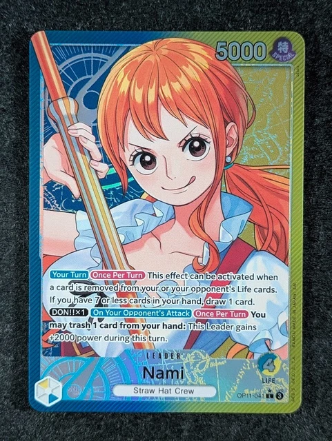 2025 ONE PIECE NAMI #OP11-041 A Fist of Divine Speed - (Map Text Box ...