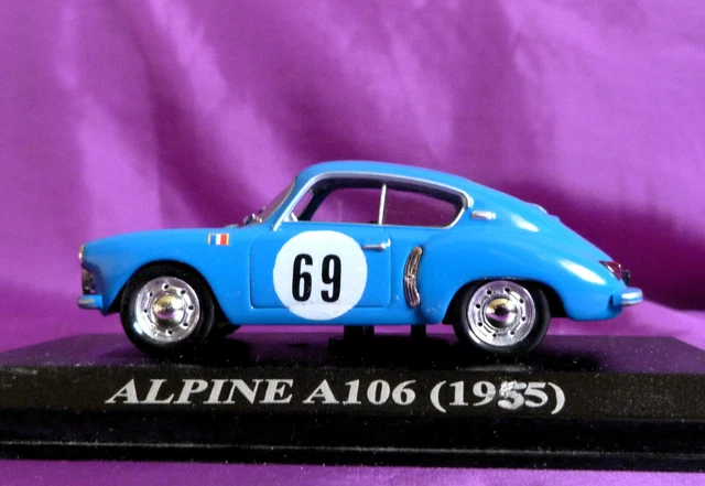 ALPINE A106 1955 Type mille miles-1/43 Ixo Altaya modifiée EUR 10,00 ...