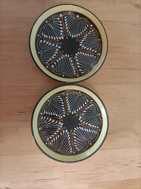 LOT DE DEUX Sous-Tasses en Faïence de Quimper Henriot - 10 cm EUR 15,00 ...