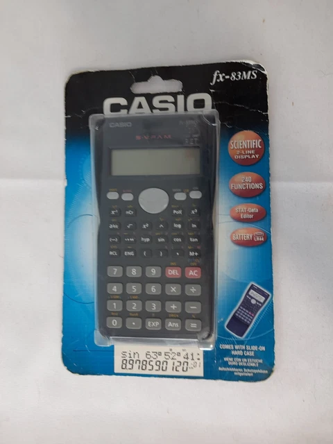 CASIO FX-83MS SCIENTIFIC Calculator New In Case £14.99 - PicClick UK
