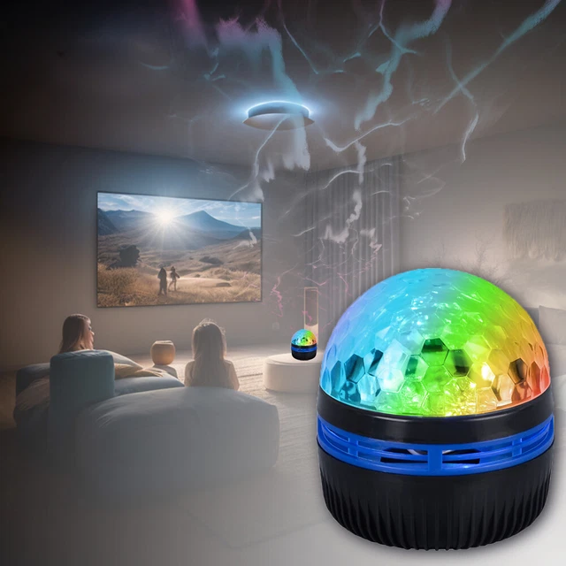 LED WATER PATTERN Starry Sky Light RGB Remote Control LED Galaxy ...