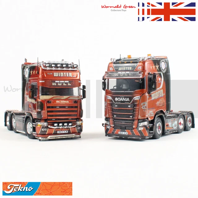 TEKNO | KL&S Winter Scania S650 V8 Highline And 164L V8 Topline Tractor Unit Set £249.95 ...