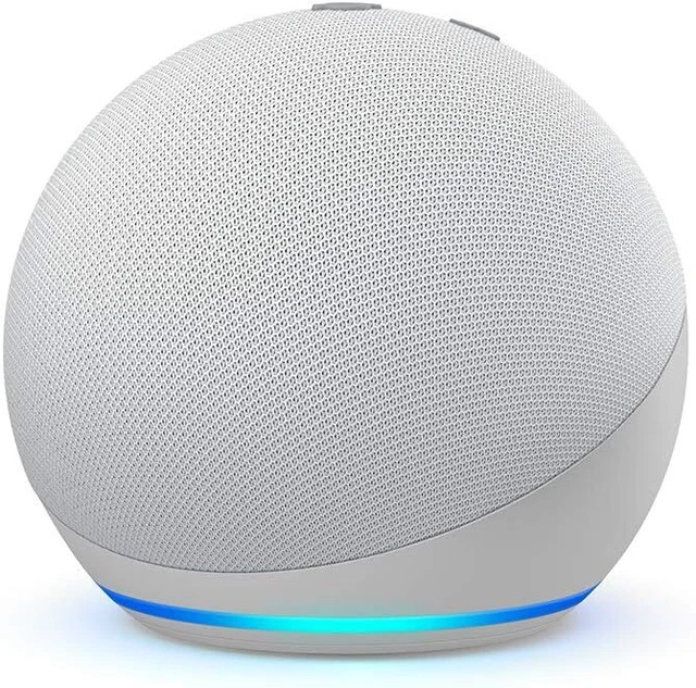 AMAZON ECHO DOT (4th Gen) Smart Speaker With Alexa - Glacier White £34. ...