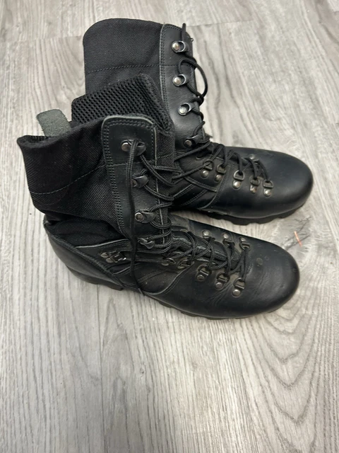 BRITISH ARMY HOT Weather Jungle Combat Boots Black Size 7M £30.00 ...