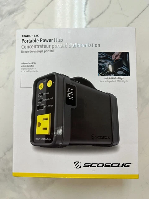 SCOSCHE POWERUP 32K Portable Power Station - *BRAND NEW* $112.86 ...